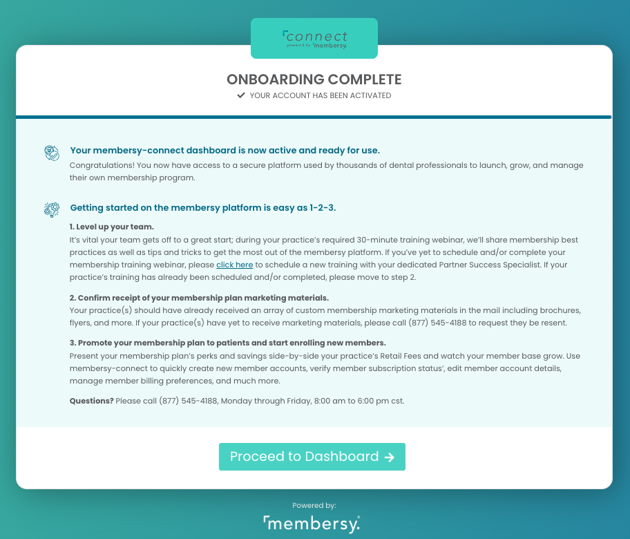 Login & Onboarding – Membersy