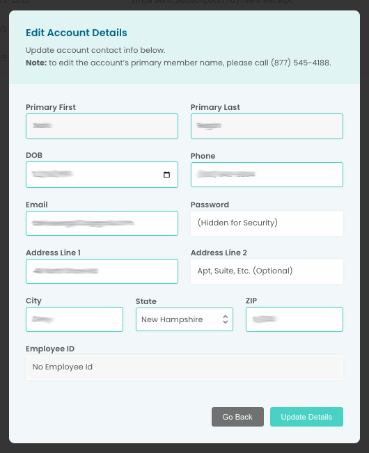 Manage Accounts – Membersy